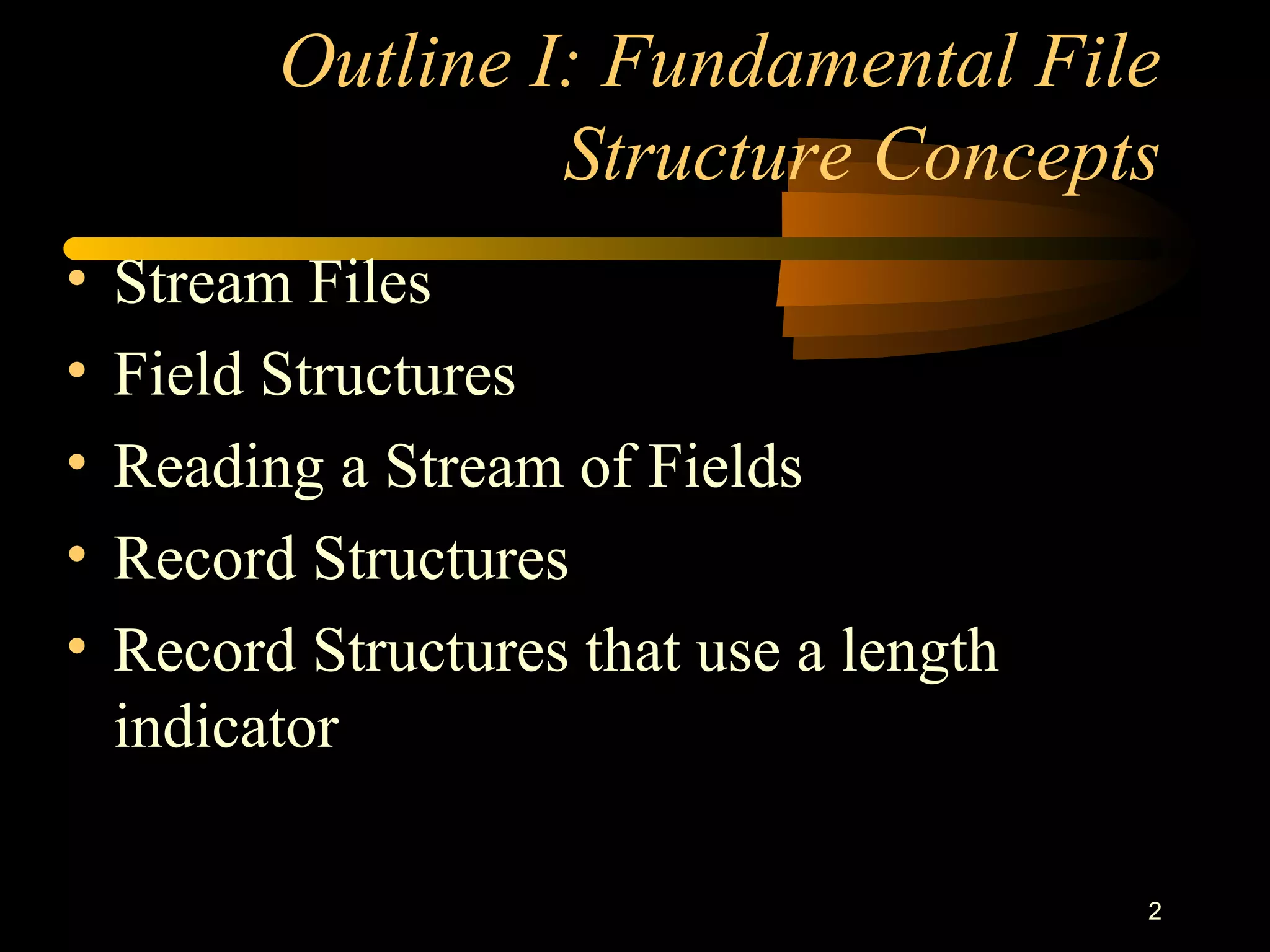 Fundamental File Structure Concepts And Managing Files Of Records Ppt