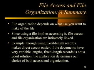 Fundamental file structure concepts & managing files of records | PPT