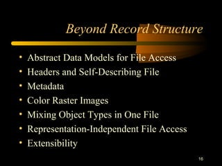 Fundamental file structure concepts & managing files of records | PPT