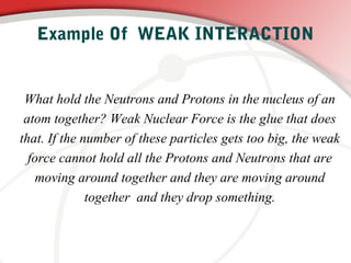 Fundamental forces of nature. | PPT
