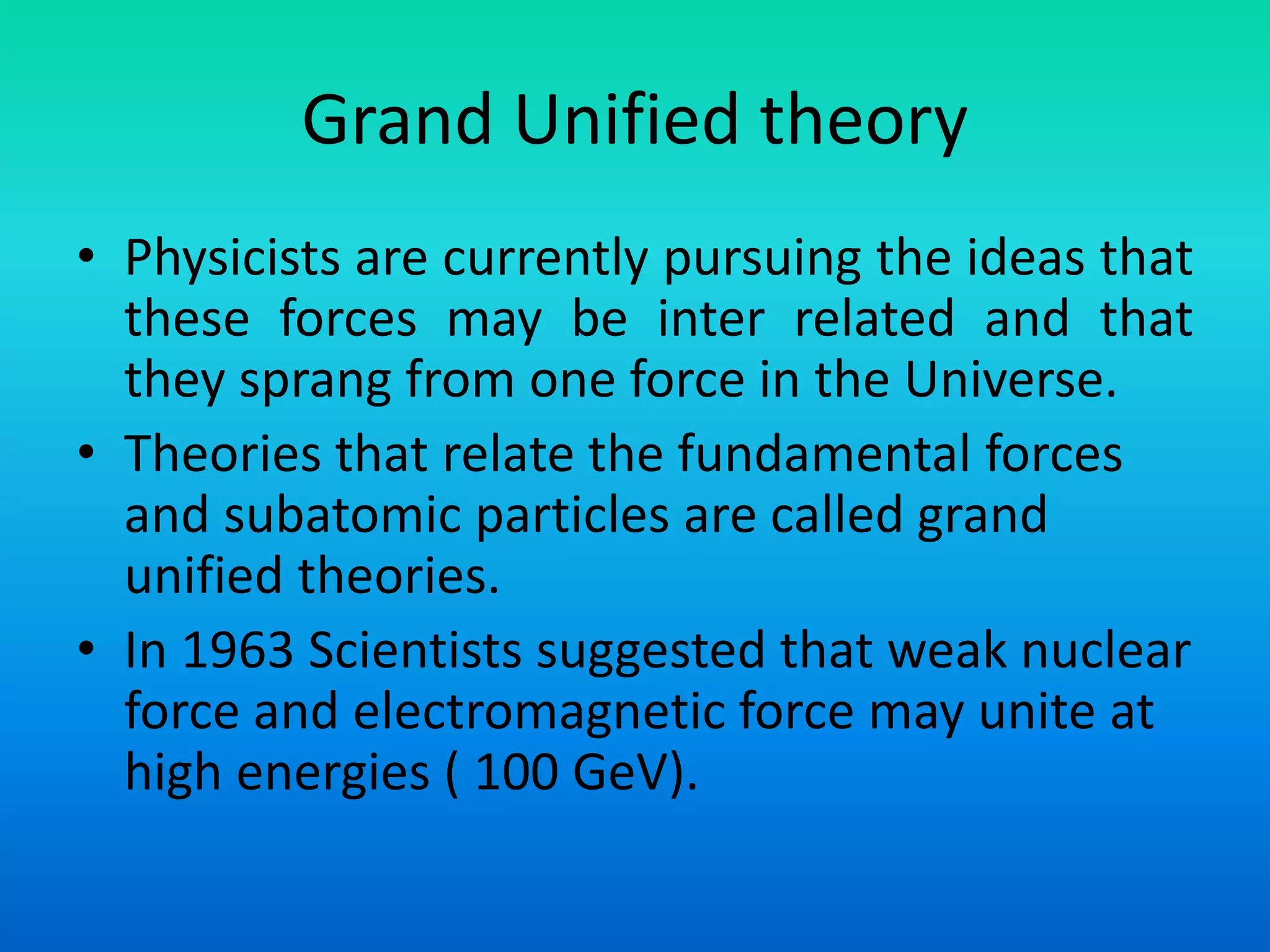 Fundamental forces in nature | PPTX