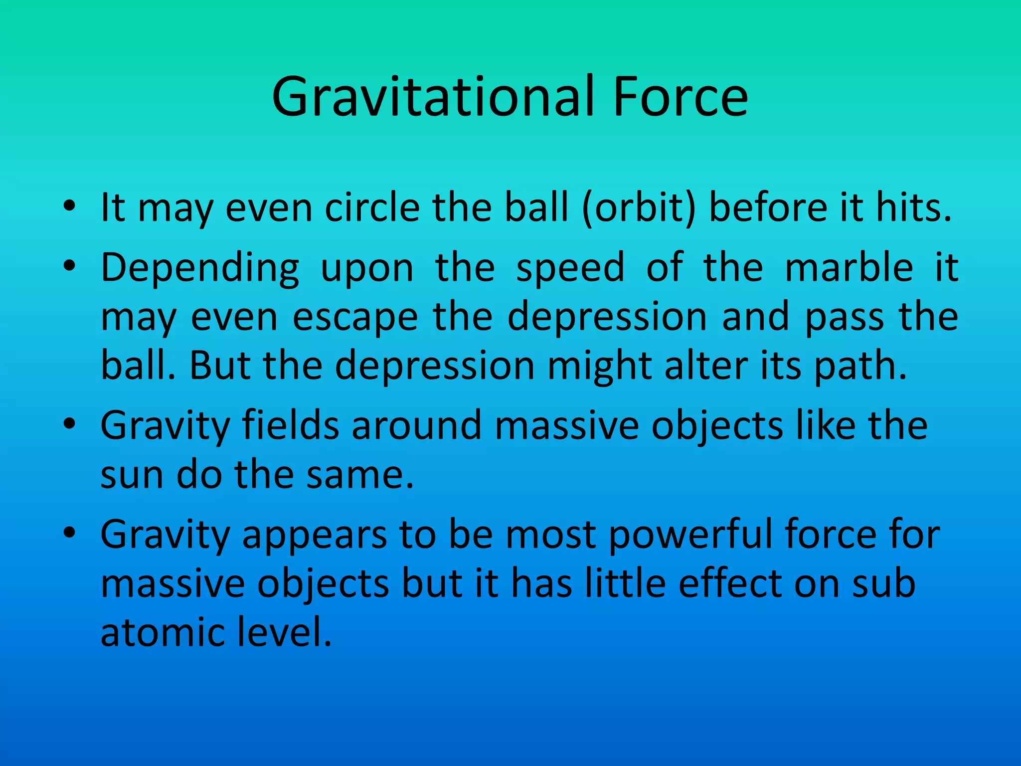 Fundamental forces in nature | PPTX