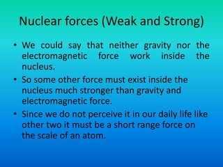 Fundamental forces in nature | PPTX