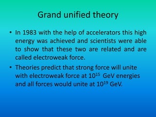Fundamental forces in nature | PPTX