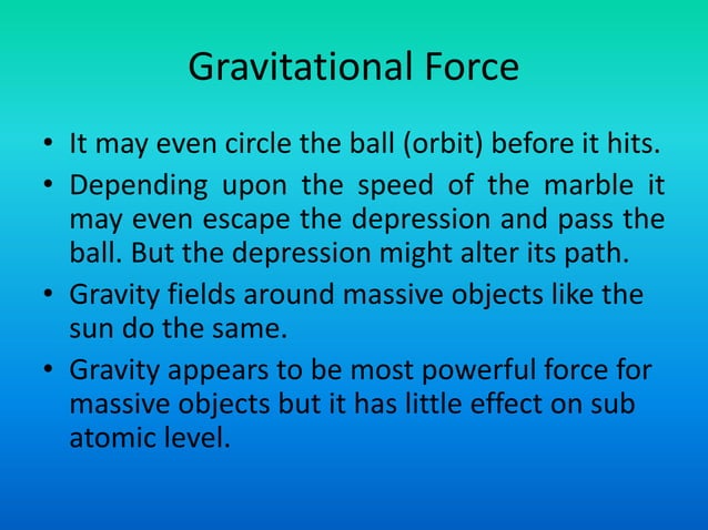 Fundamental forces in nature | PPTX