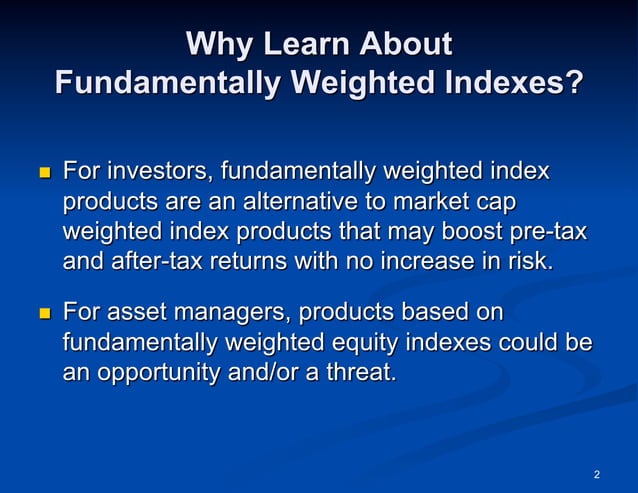 Fundamental Indexing | PPT