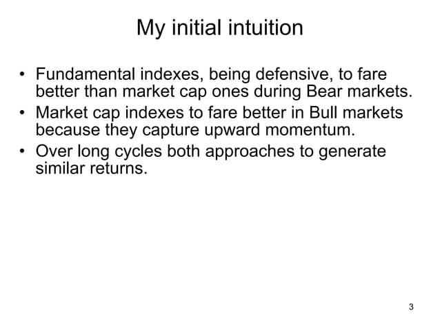 The Fundamental Indexing Conundrum | PPT | Stocks and Bonds | Personal Investing