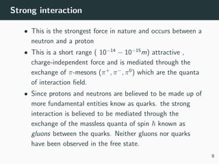 Fundamental Interactions and Conservation laws | PDF