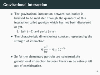 Fundamental Interactions and Conservation laws | PPT