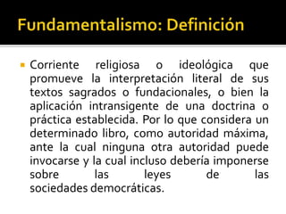 Fundamentalismo