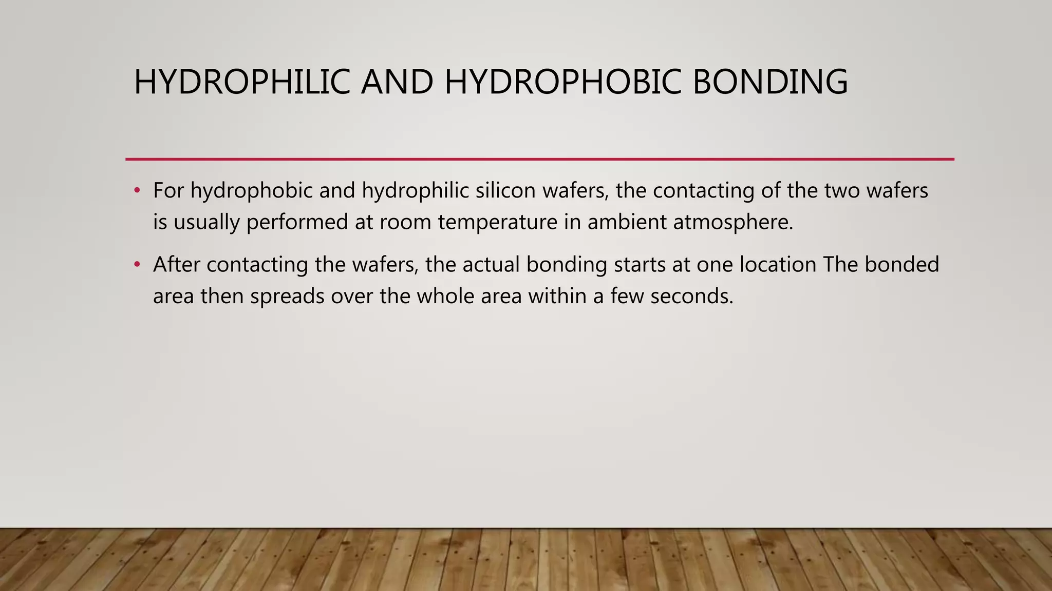 Fundamental issue in wafer bonding | PPTX