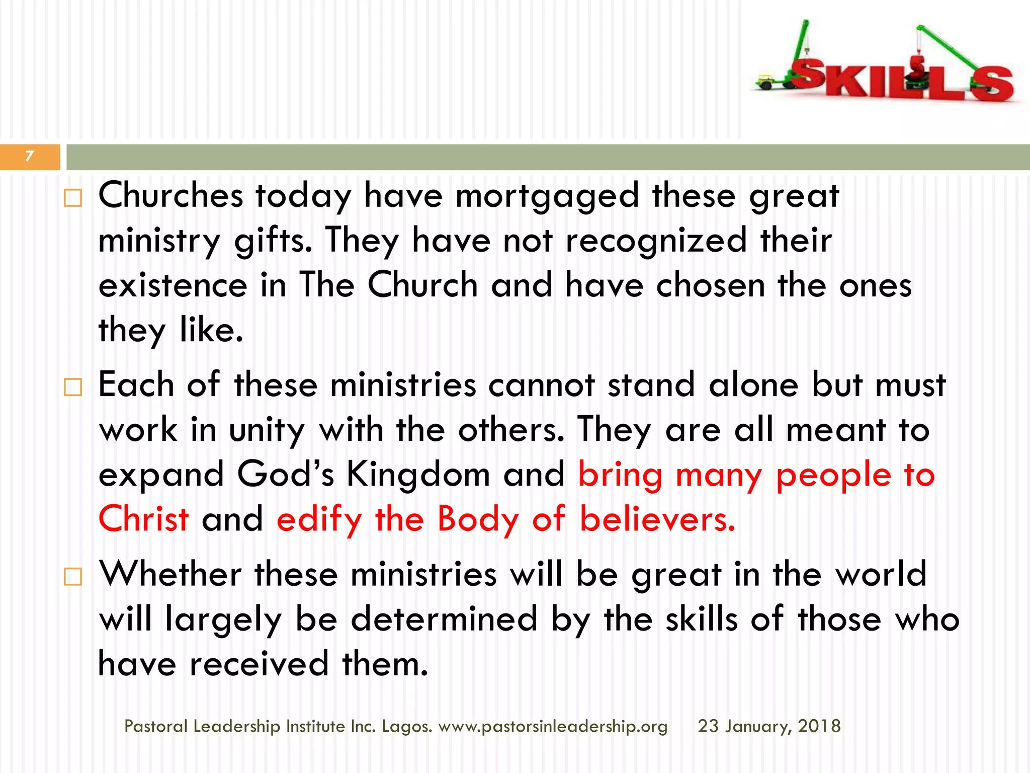 Fundamental ministry skills set for church leaders | PDF