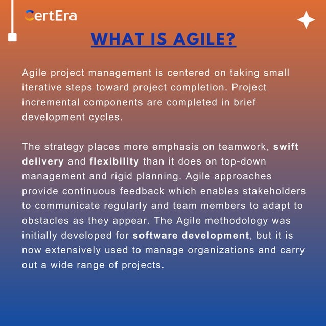 Fundamental of Agile, What is Agile? and What is Agile methodology? | PDF