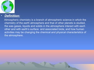 atmospheric chemistry | PPT
