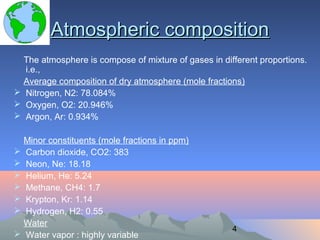 Atmospheric Chemistry Ppt