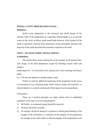 Fundamental of cavity preparation | DOC