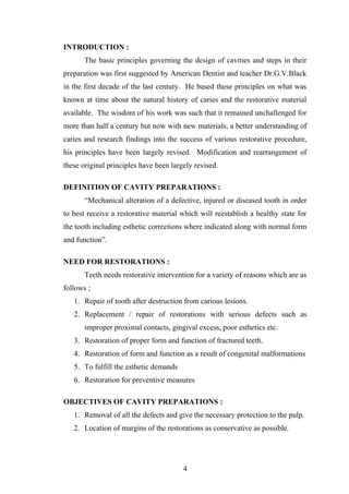 Fundamental of cavity preparation | DOC