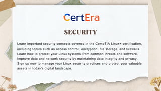 fundamental of Comptia Linux+ and what is Comptia linux+ | PDF
