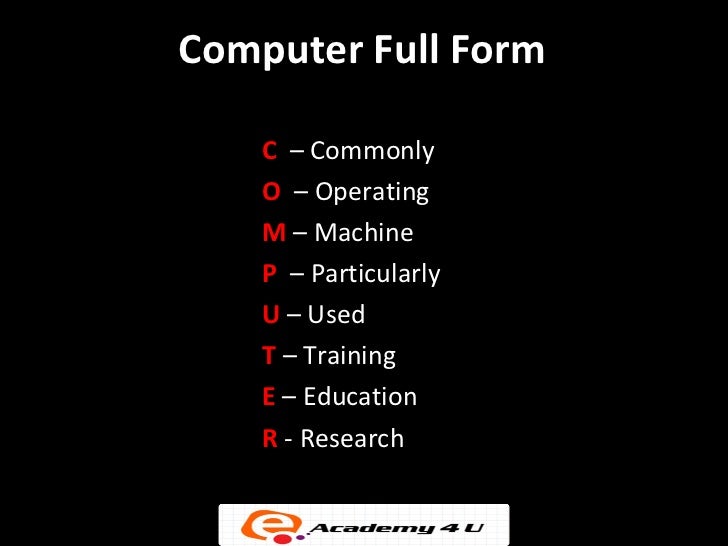 Fundamental of computer