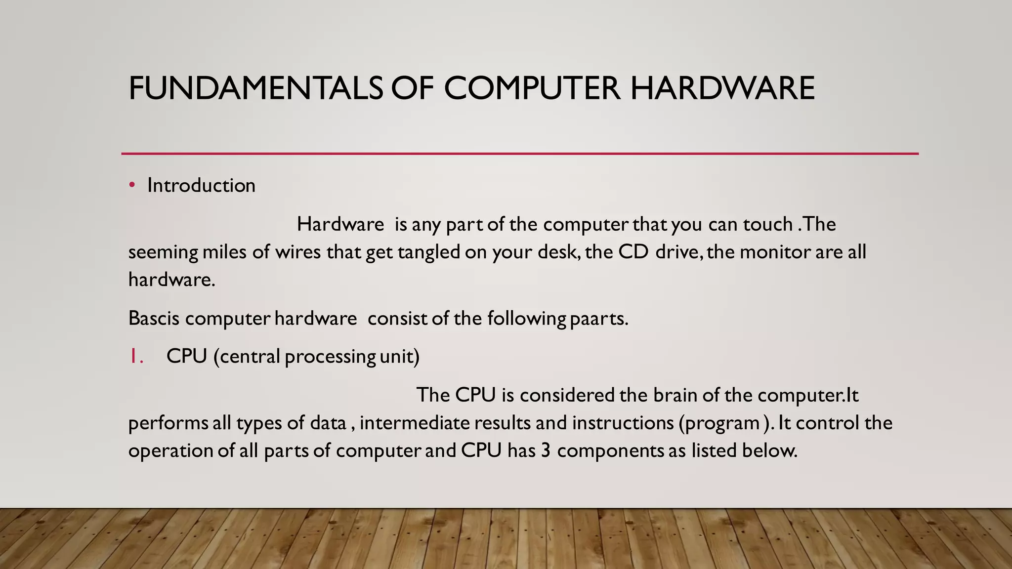 Fundamental of computer hardware | PDF | Data Storage and Warehousing | Computing