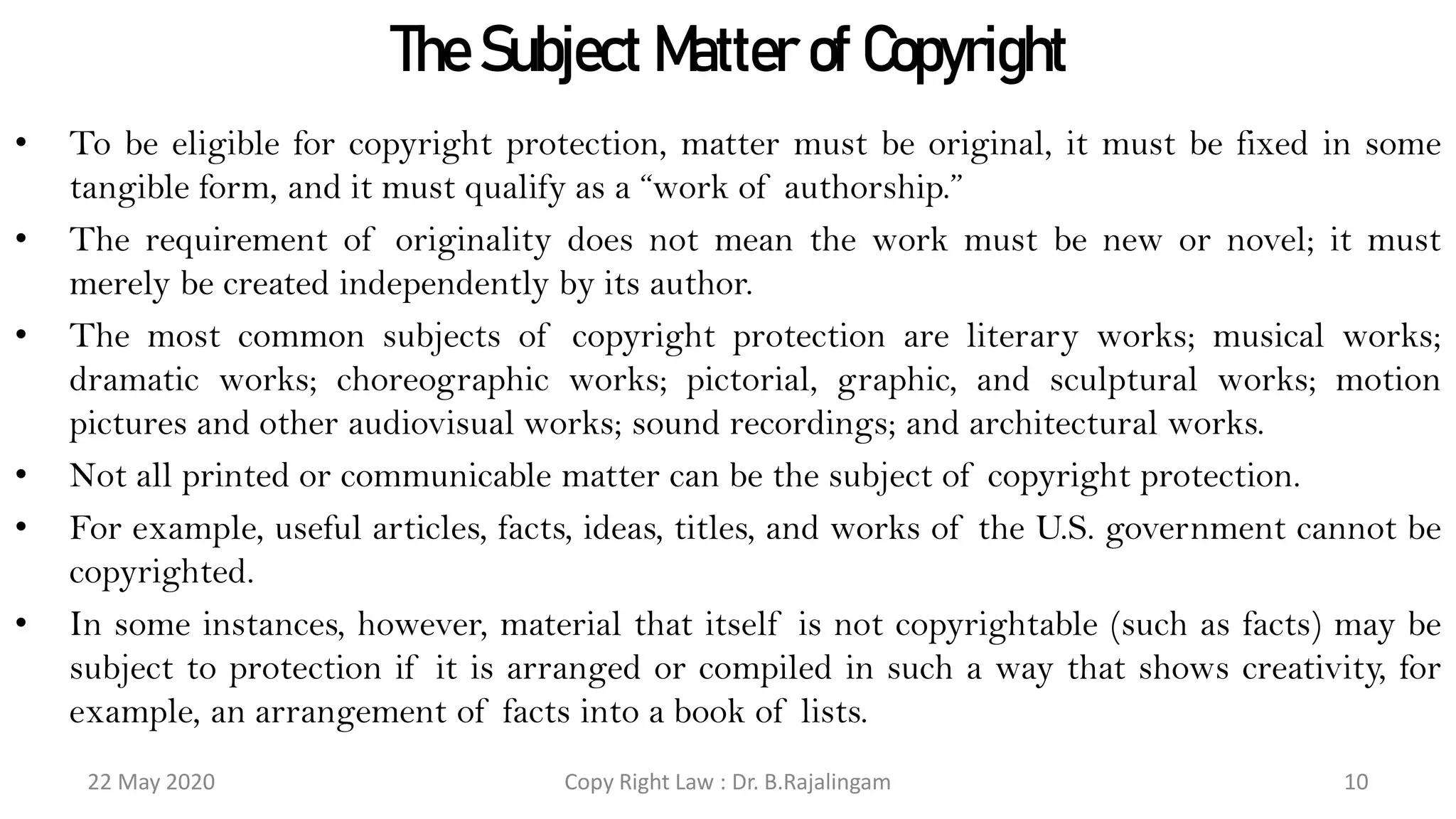 Fundamental of copy right law | PDF
