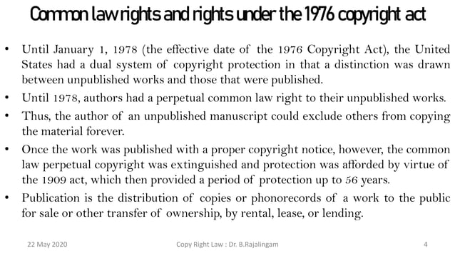 Fundamental of copy right law | PDF