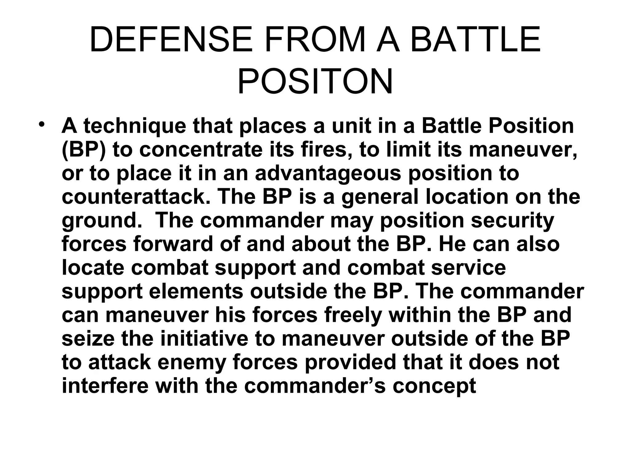 Fundamental of defense | PPT