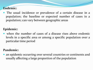 Fundamental of epidemioloy | PPTX