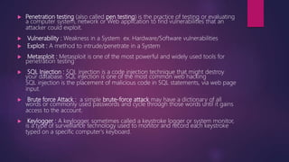 Fundamental of ethical hacking | PPT