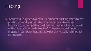 Fundamental of ethical hacking | PPT