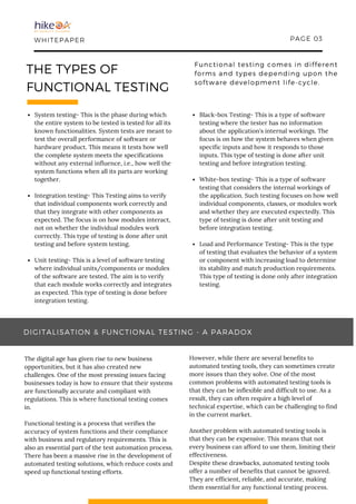 Fundamental of functional testing | PDF | Operating Systems | Computer ...
