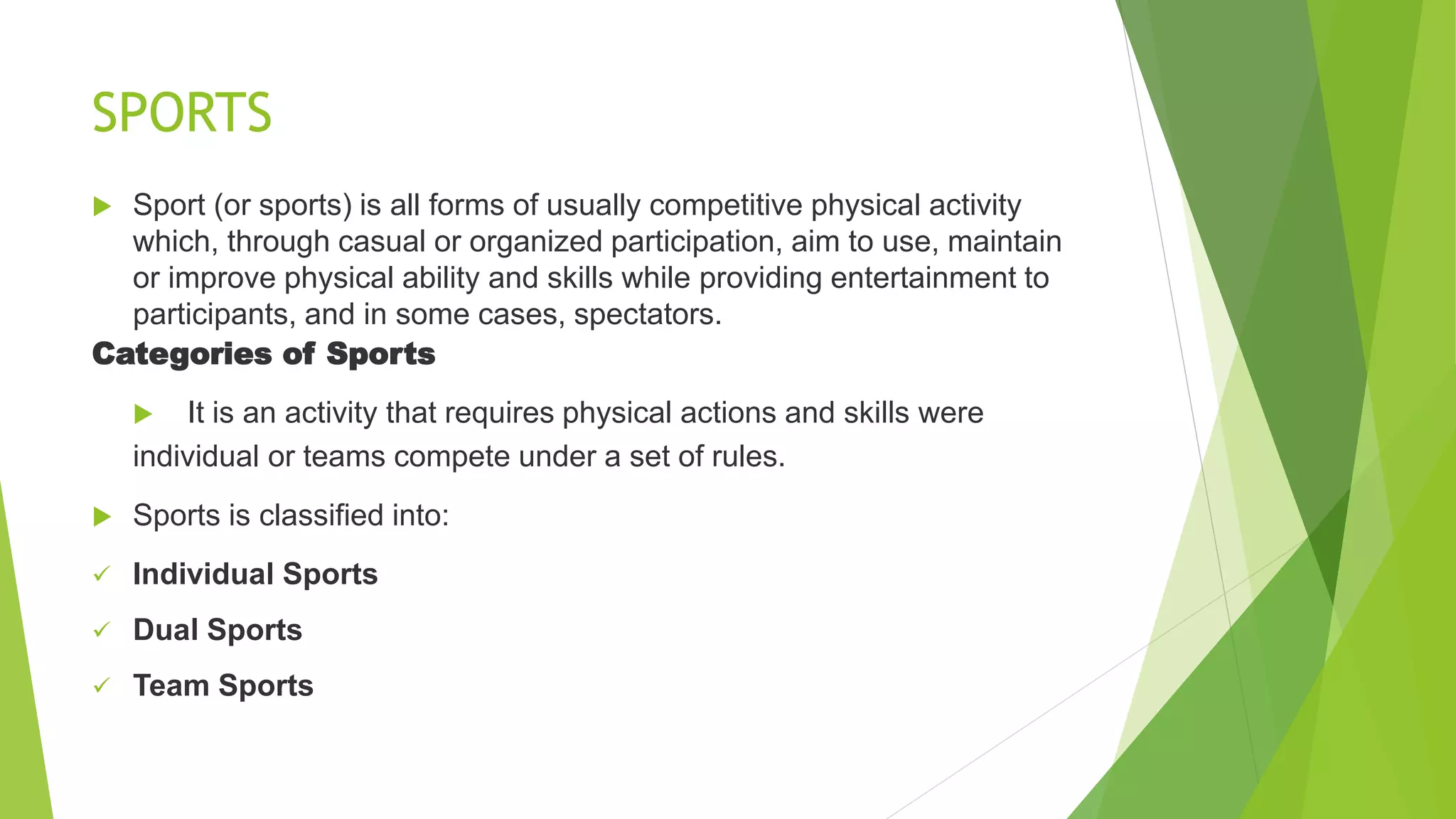 Fundamental of games and sports | PPTX