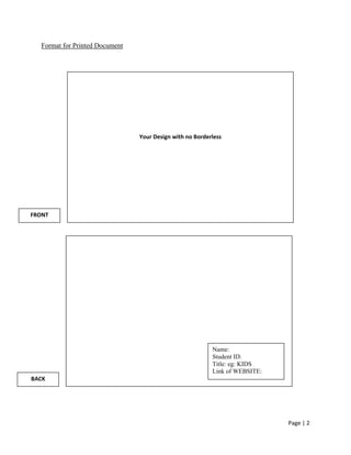 FUNDAMENTAL OF GRAPHIC DESIGN - assignment I | PDF