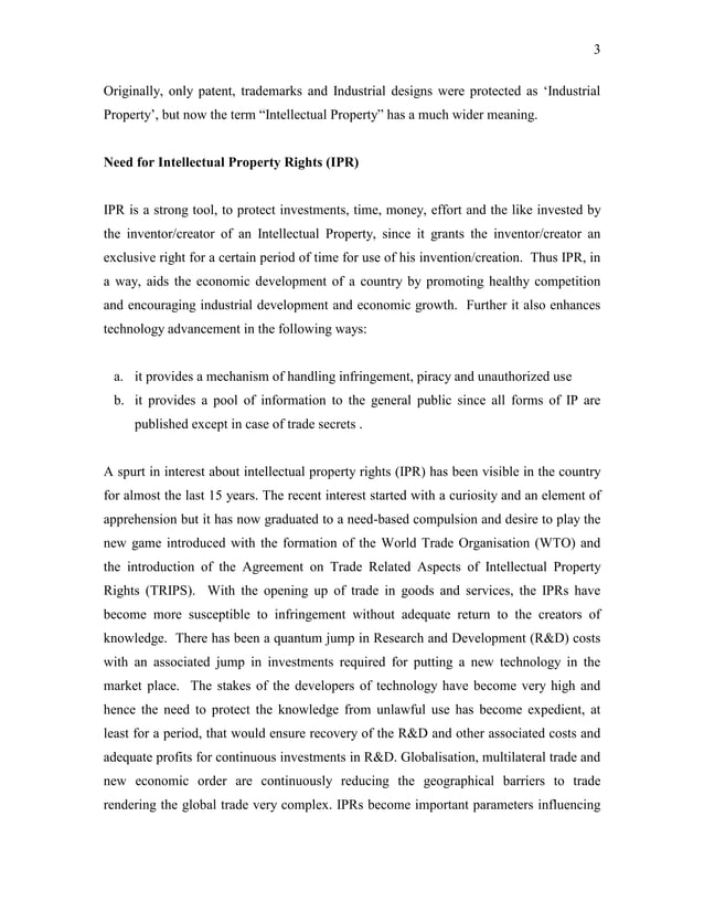 Fundamental of IPRs.pdf | Business | Business and Finance