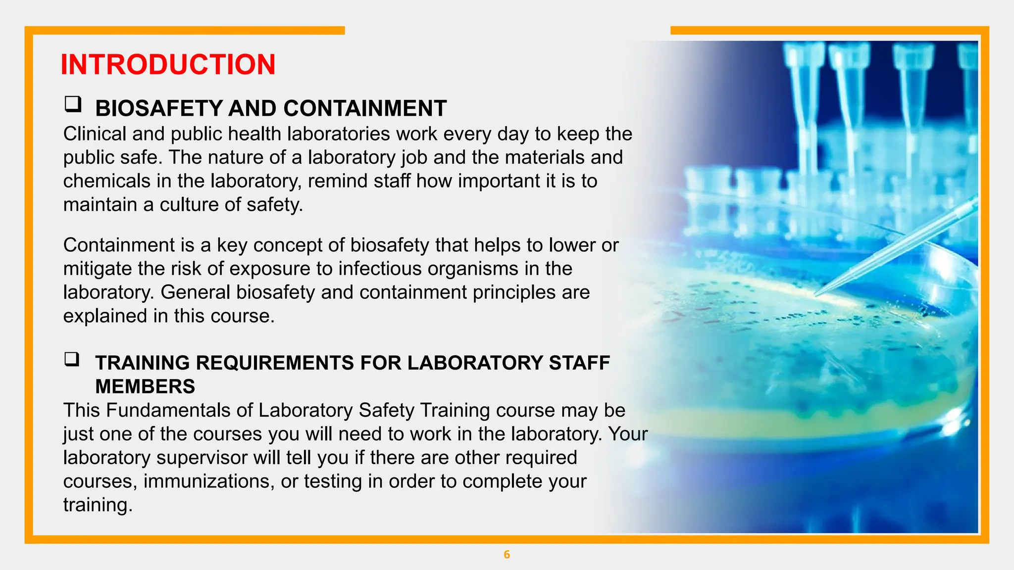 Fundamental of Laboratory Safety in lab | PPTX | Infectious Diseases ...