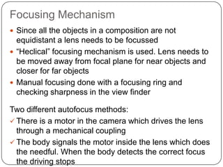 Fundamental of lens in photography | PPTX