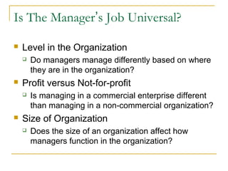 Fundamental of Management (managers & management) Notes | PPT