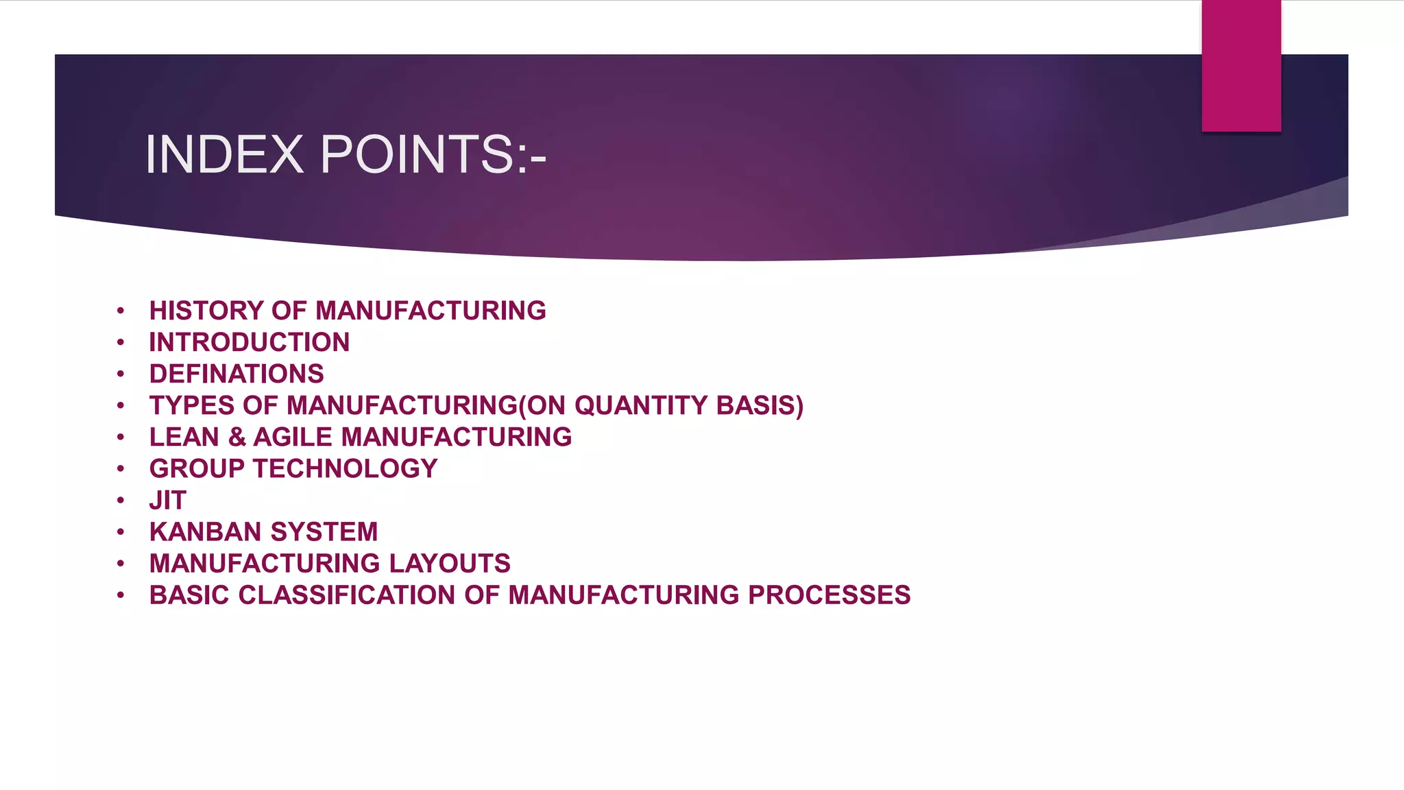 Fundamental of manufacturing | PPTX