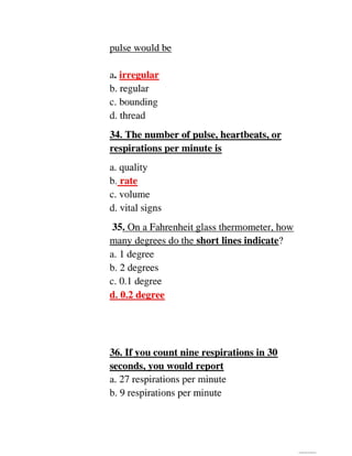 Fundamental of Nursing 1st semester BSN mcqs with answer key,Educational Platform AD-1.pdf
