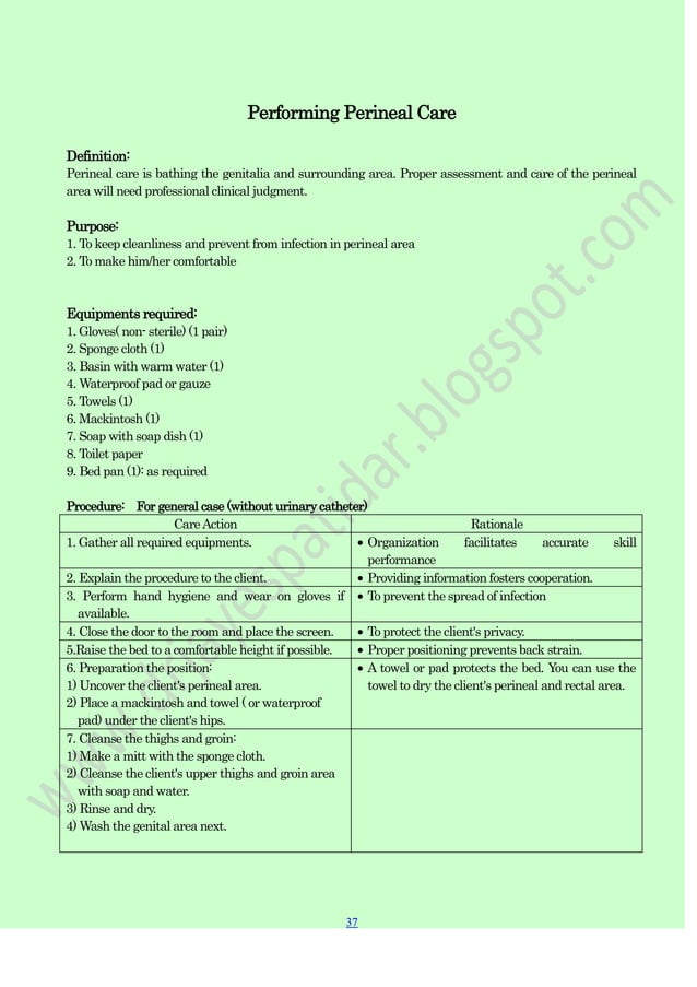 Fundamental of nursing procedure mannual | PDF | First Aid | Injuries