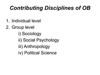 Fundamental of ob | PPT