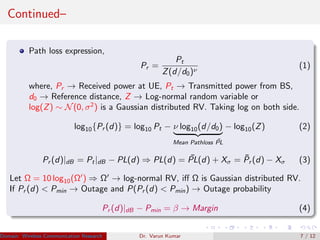 Fundamental of Outage Probability | PPT