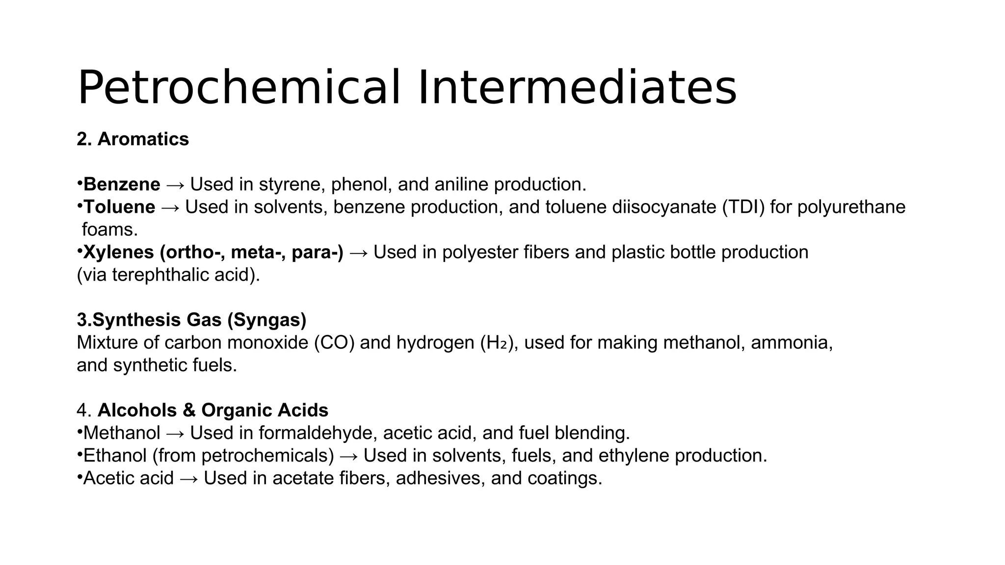 Fundamental of Petrochemicals training slides | PDF