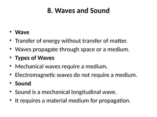 Comprehensive Fundamentals of Physics: Concepts, Branches, and ...