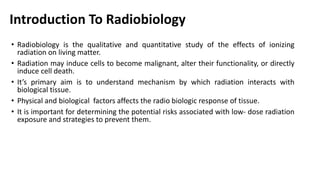 Fundamental of Radiobiology -SABBU.pptx