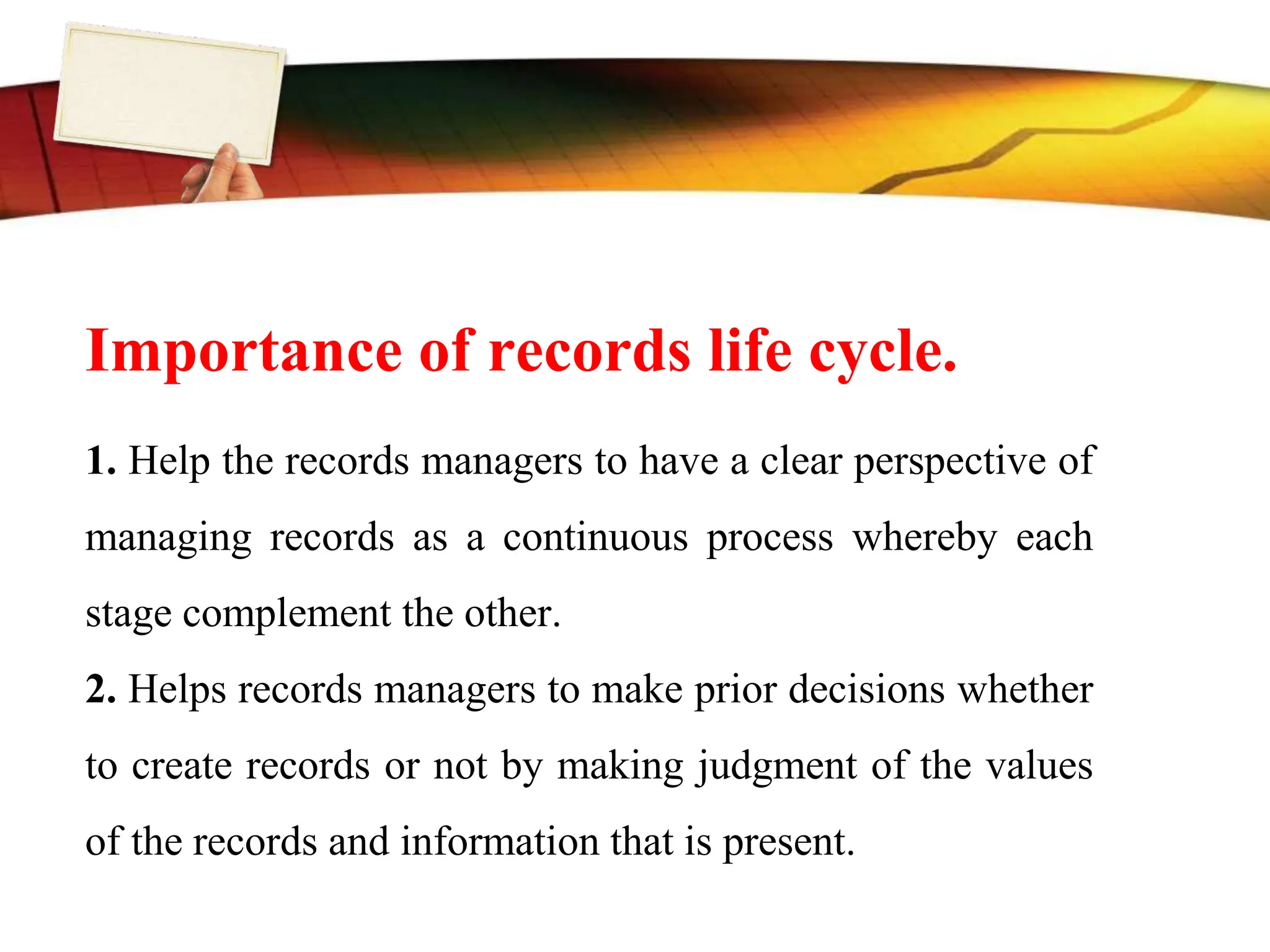 FUNDAMENTAL OF RECORDS MANAGEMENT -Notes TOPIC 2 ..pptx