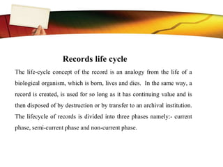 FUNDAMENTAL OF RECORDS MANAGEMENT -Notes TOPIC 2 ..pptx