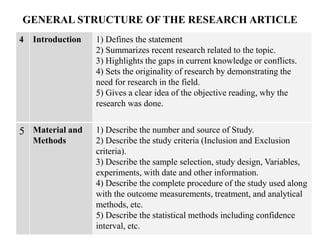 Fundamentals of Research Article and Scientific Methods.pptx