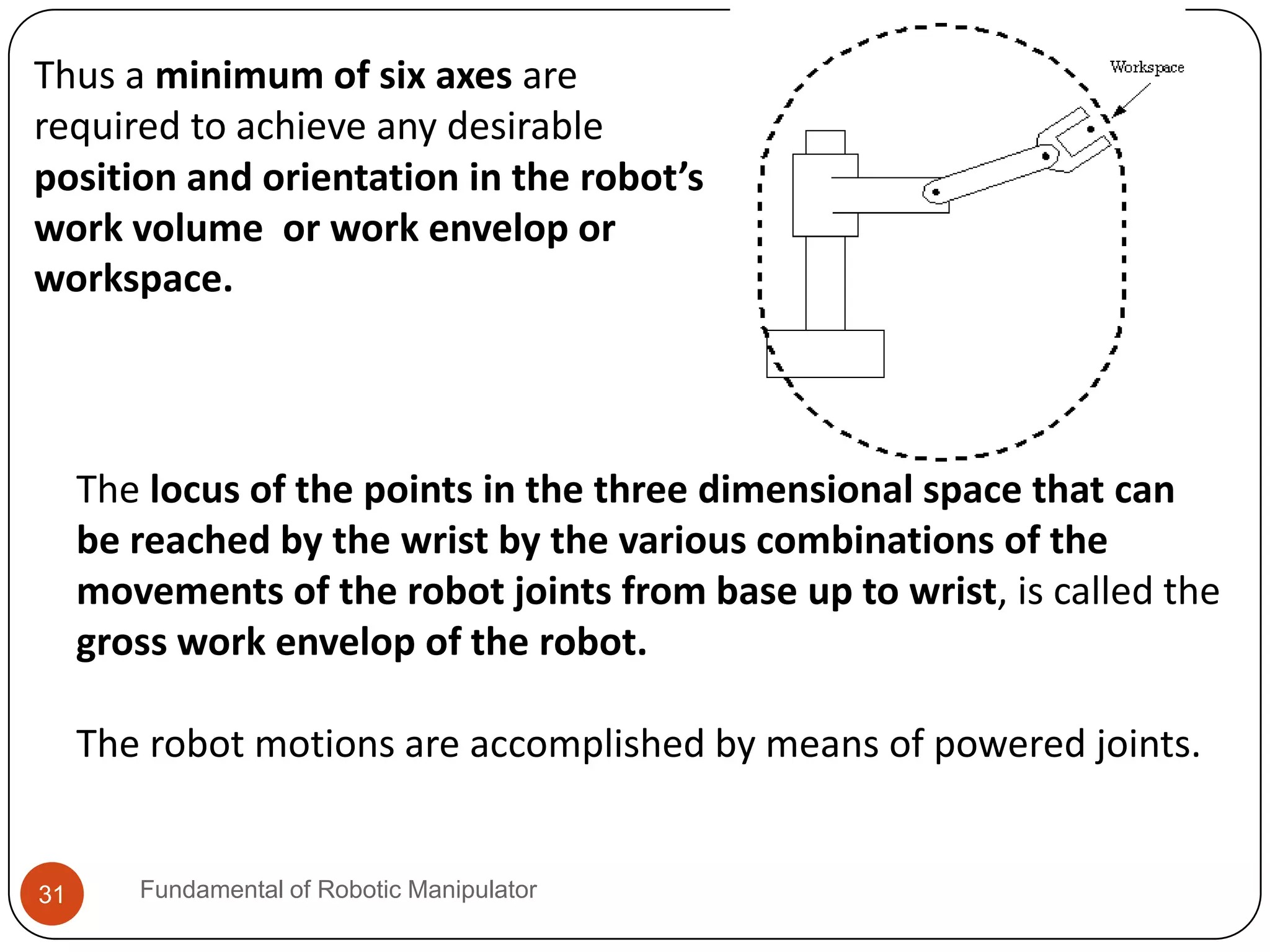 Fundamental of robotic manipulator | PPTX