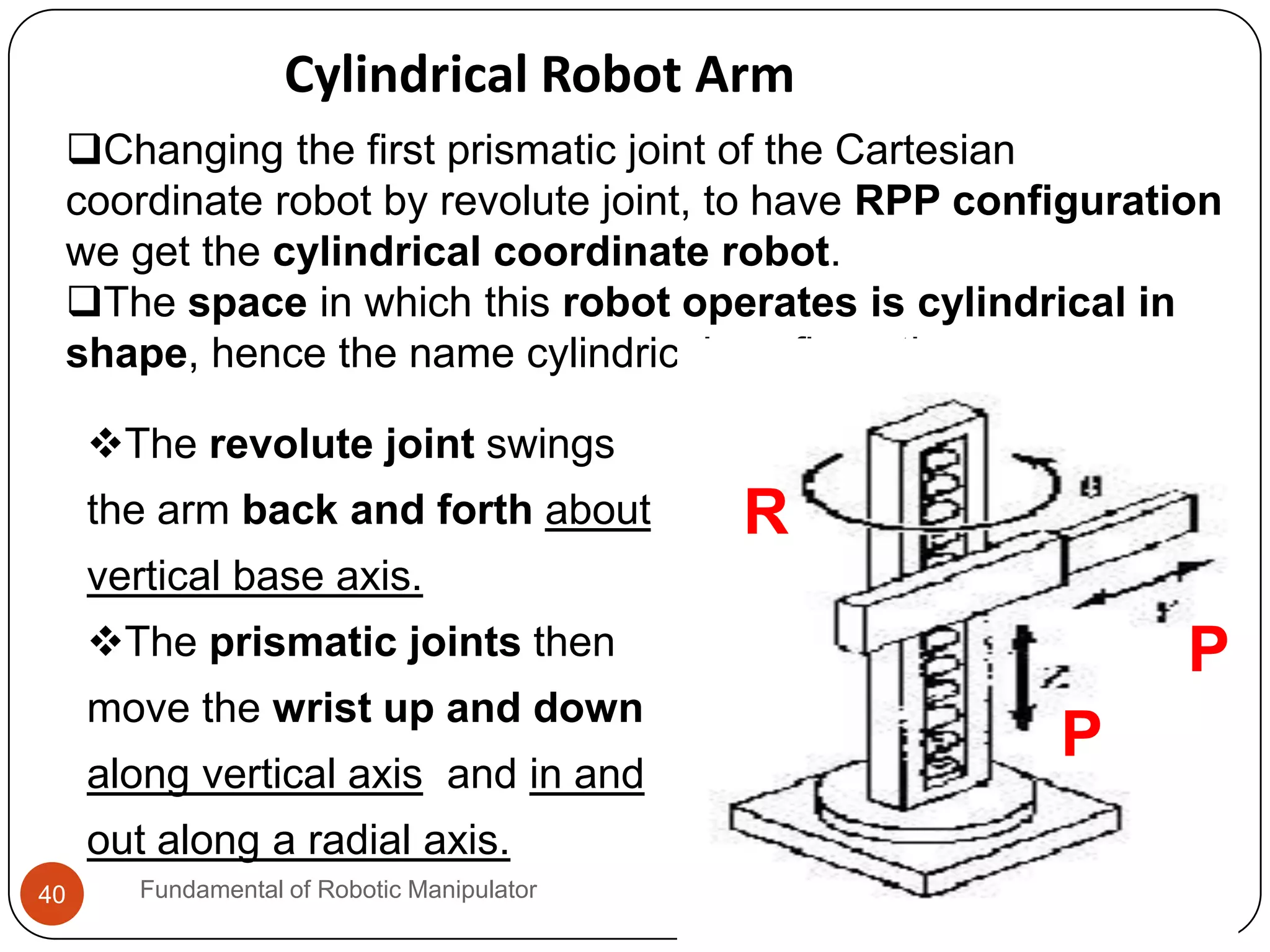 Fundamental of robotic manipulator | PPTX